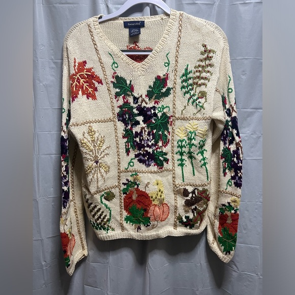 Eagle’s Eye | Sweaters | Vintage Eagles Eye Fall Harvest Sweater Size ...